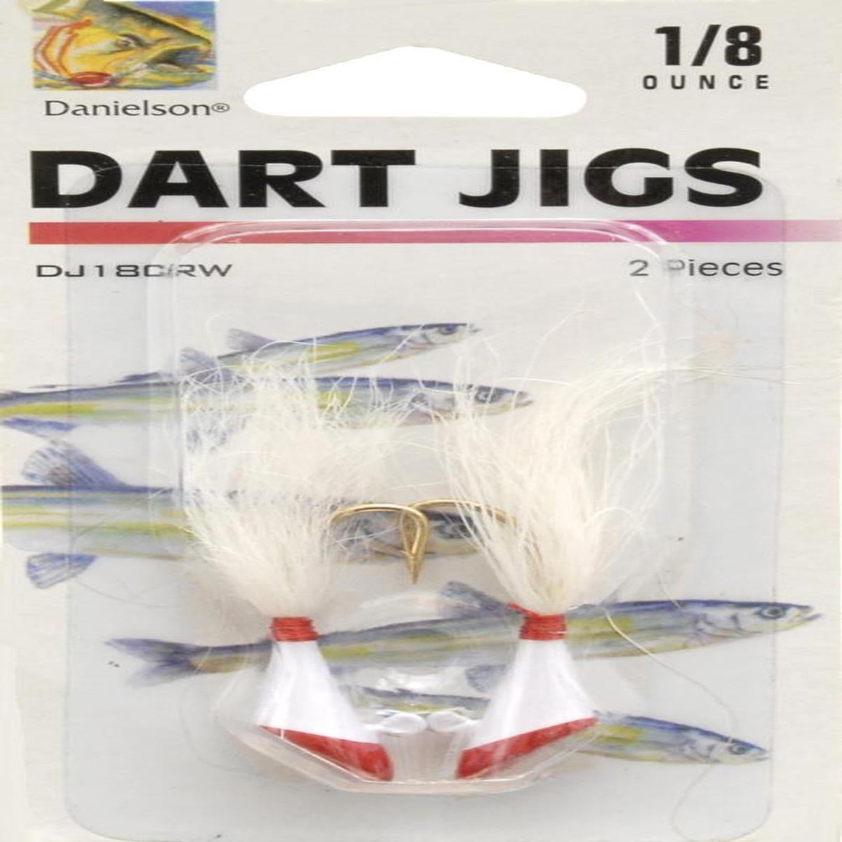 Danielson DJ18CRW Dart Jig 1/8oz Red/White - Walmart.com