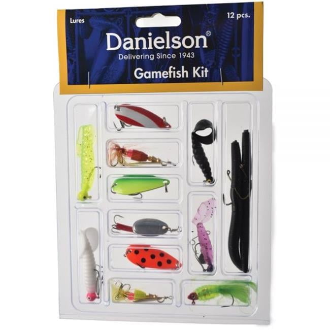 Danielson GK100 Gamefish Kit - 12Pc Jigs, Spoons, Spinners and Jig ...