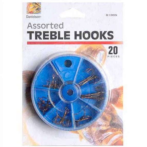 Danielson Treble Hook Assortment Dial Box - Walmart.com