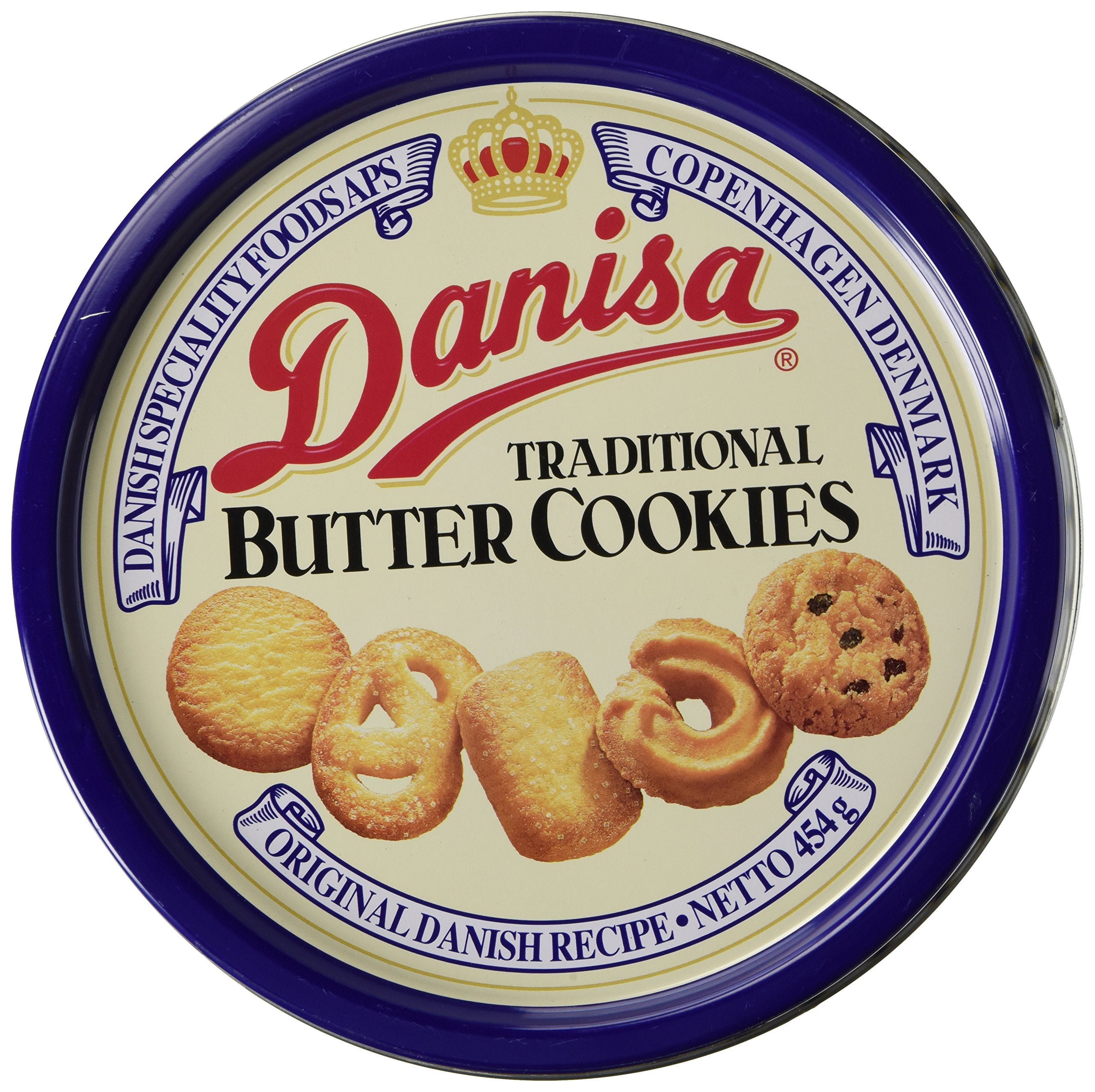 Danisa Butter Cookies 16 IRF13 Oz Festive Tin - Walmart.com