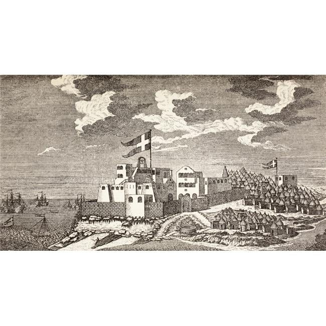 Danish Colonial Fort Fort Christiansborg Now Osu Castle Accra Ghana ...