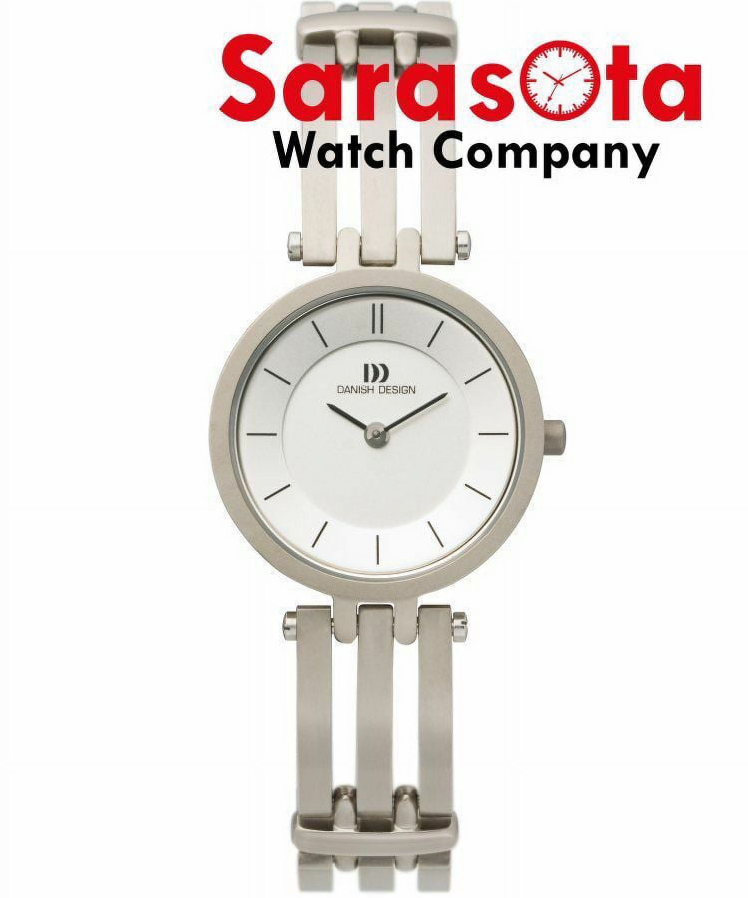 Danish Design IV62Q585 White Dial Titanium Quartz Sapphire Crystal ...