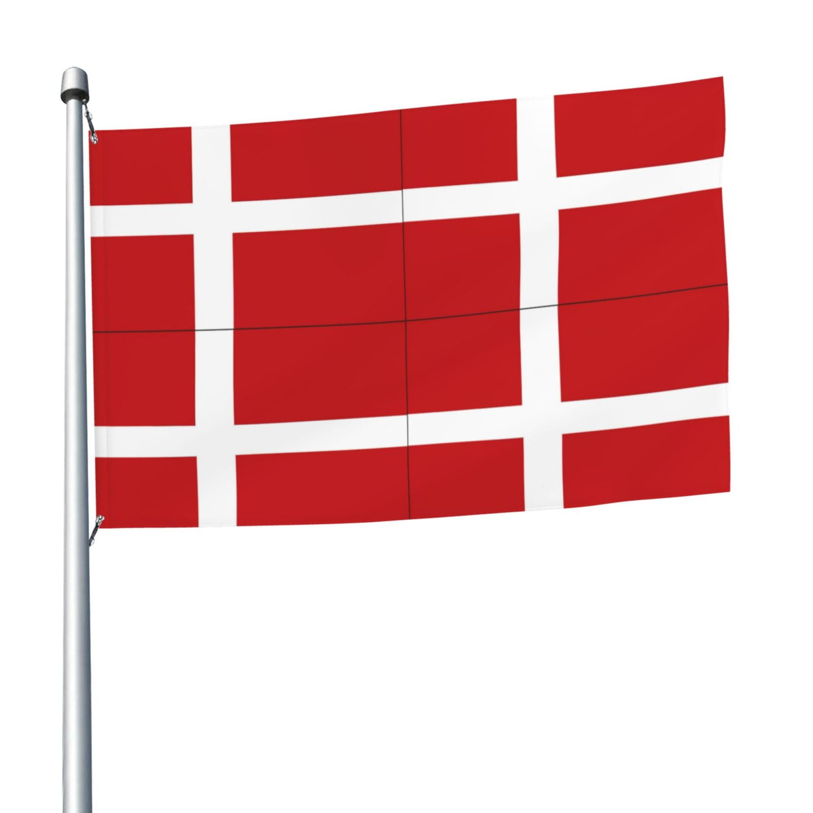 Danish Flag Flag 5x8 Ft Print Vivid Color Light-Weighted Flags With ...
