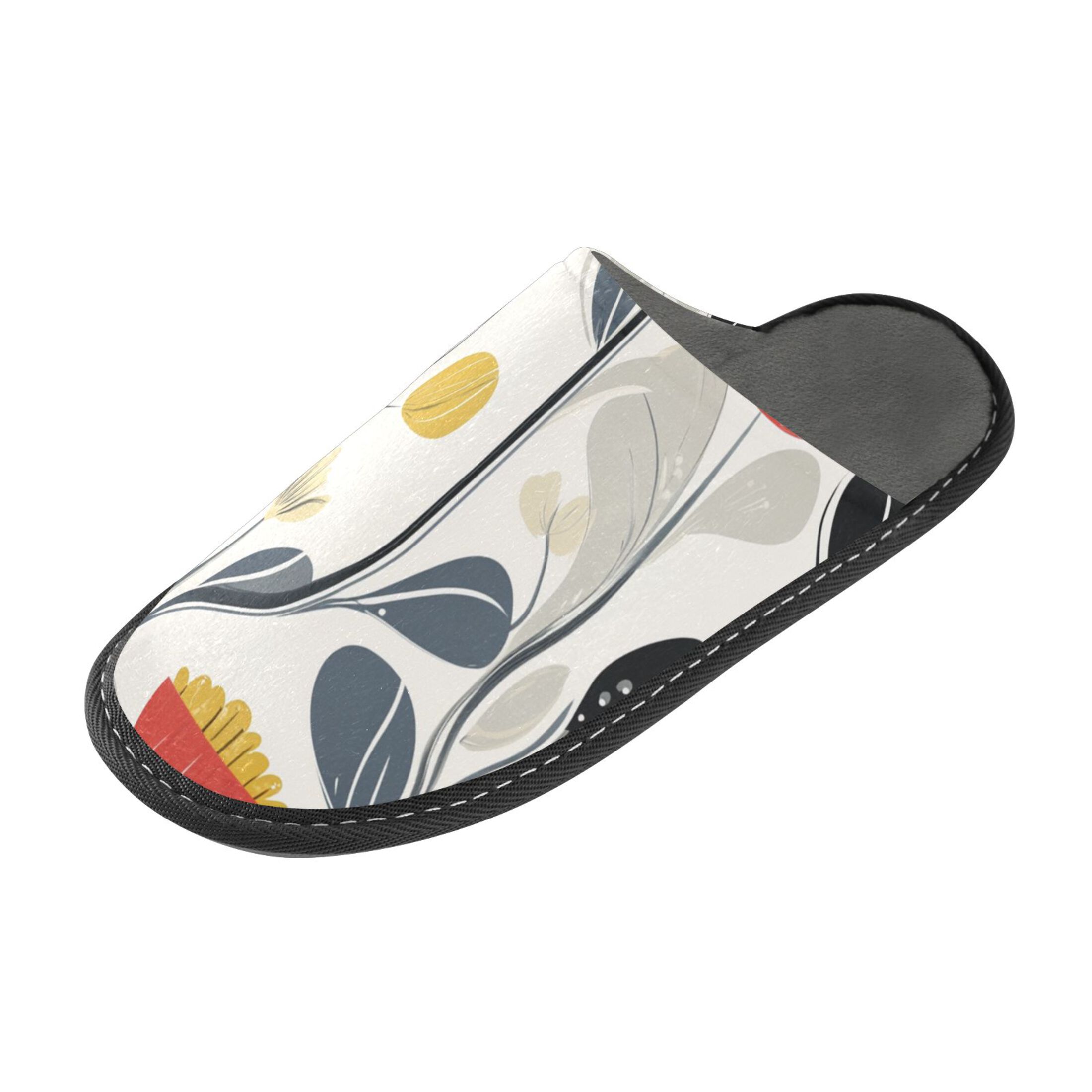 Danish Flower Design Slippers for Women Men House Shoes for Indoor ...