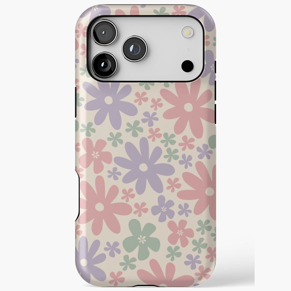 Danish Pattern Spring Floral Design iPhone Case 17 to 11 Pro Max ...