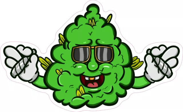 Dank Bud Holding Joint Sticker Window Decal Phone Decal Water Bottle ...
