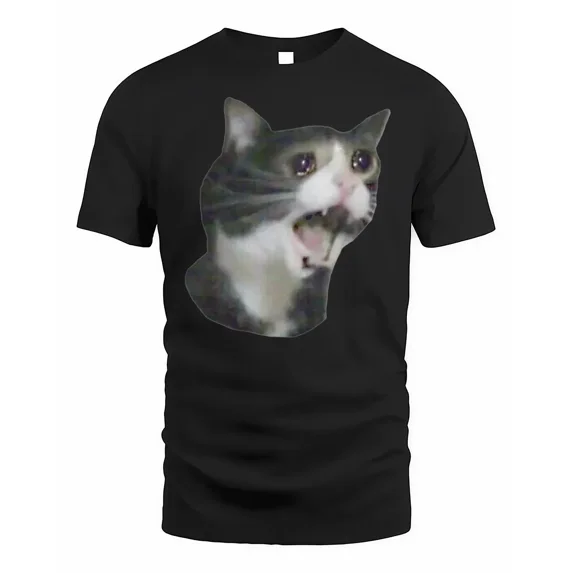Dank Meme Trending Sad Crying Cat Sauce Cute Gift Funny Shirt - Walmart.com
