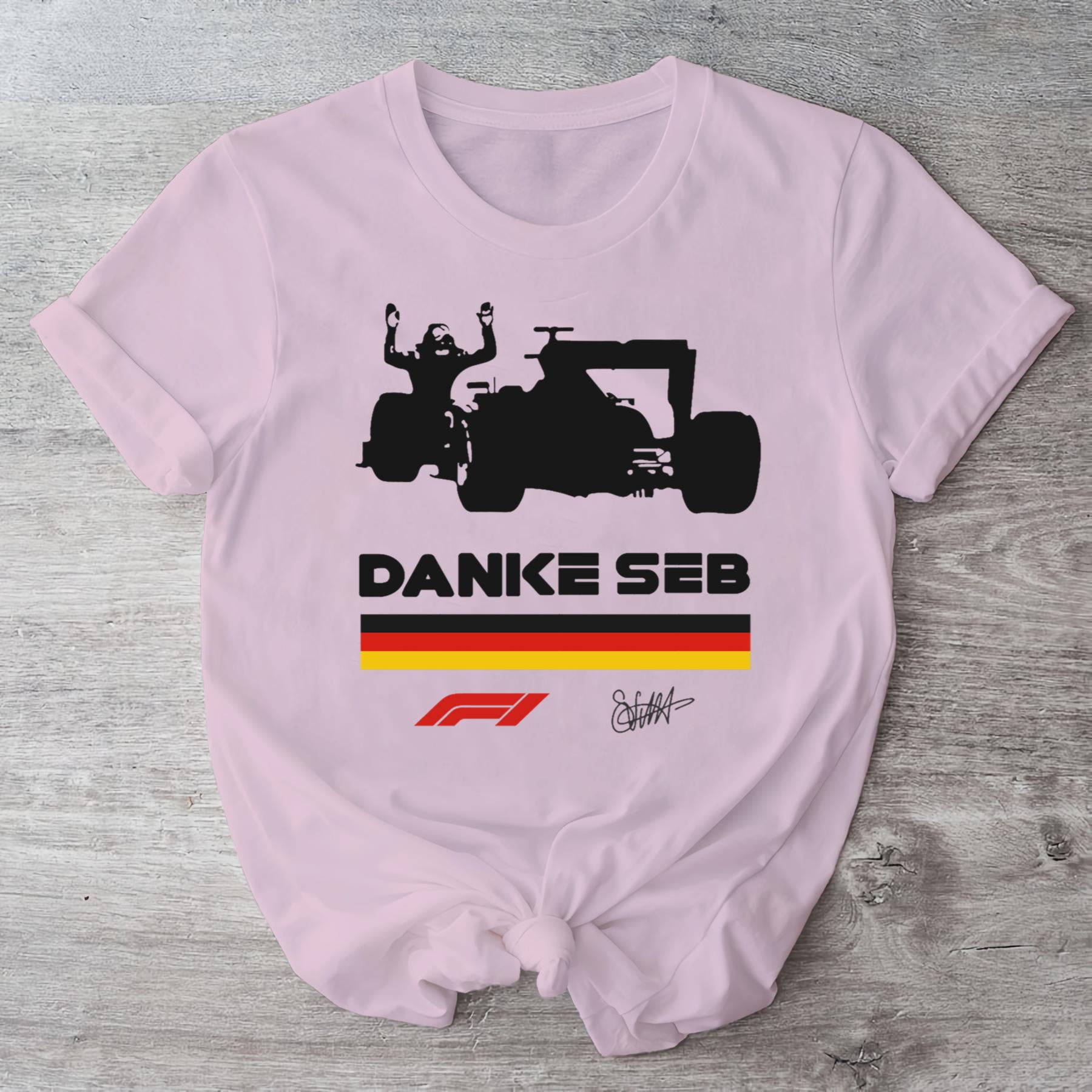 Danke Seb Sebastian Vettel Essential T-Shirt-TH17145 - Walmart.com