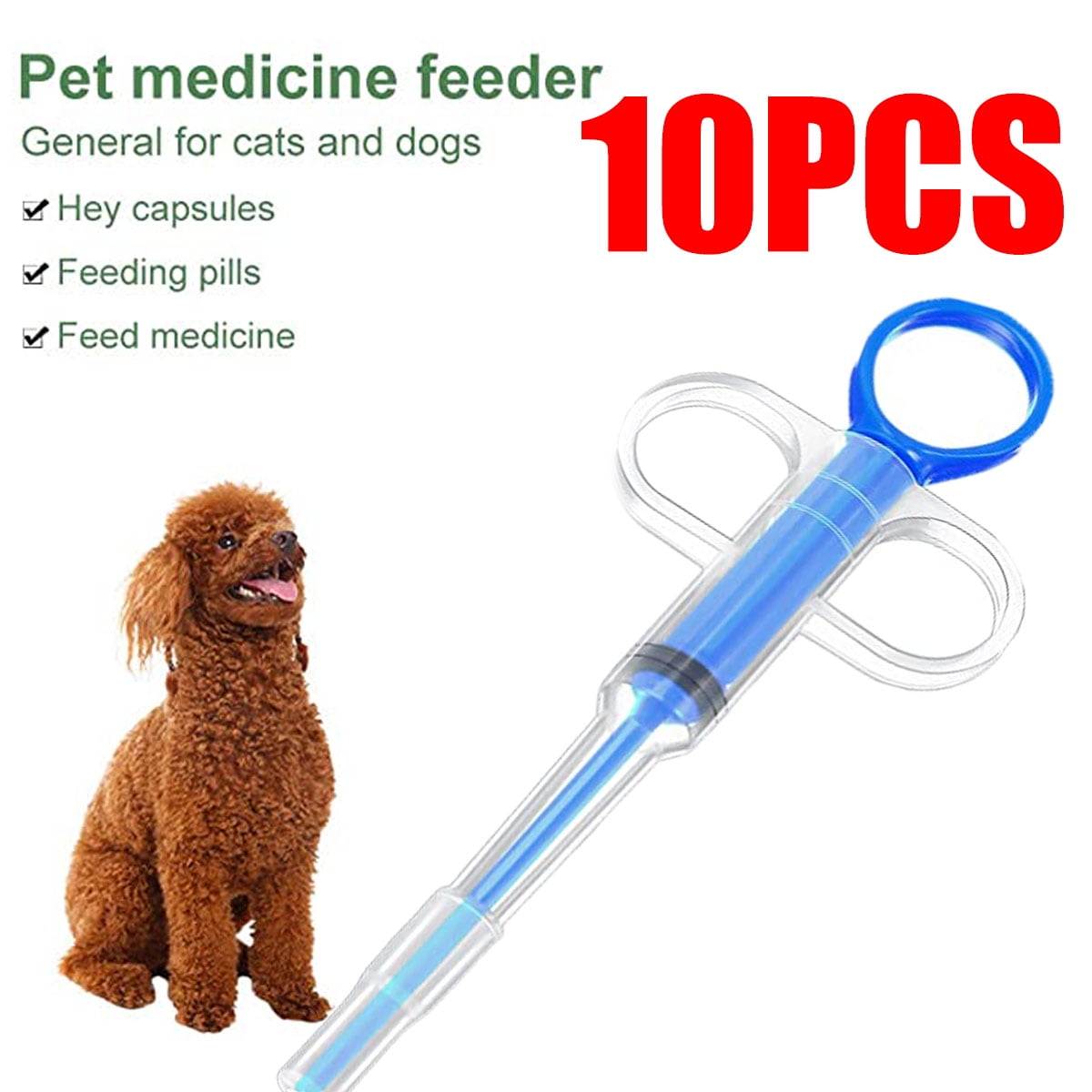 Danlai-1/10/20Pieces Pet Pill Dispenser, Medication Feeder Pill Syringe ...