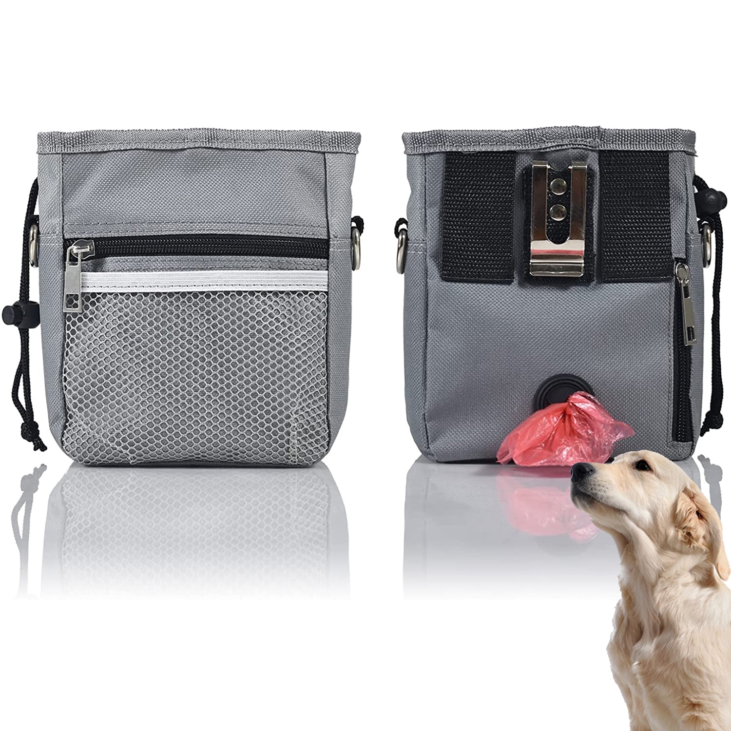 Danlai Pet Food Storage Bag with Poop Bag Dispenser, 35 oz Capacity ...
