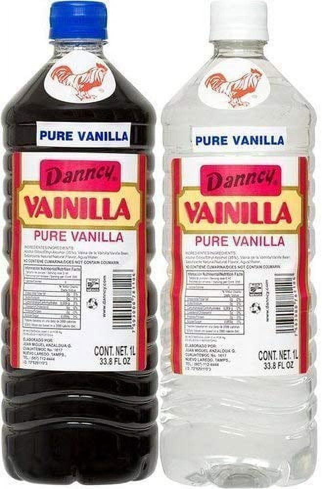 Danncy, Pure Mexican Vanilla Extract, 33oz, Double Plastic Bottle Lot ...