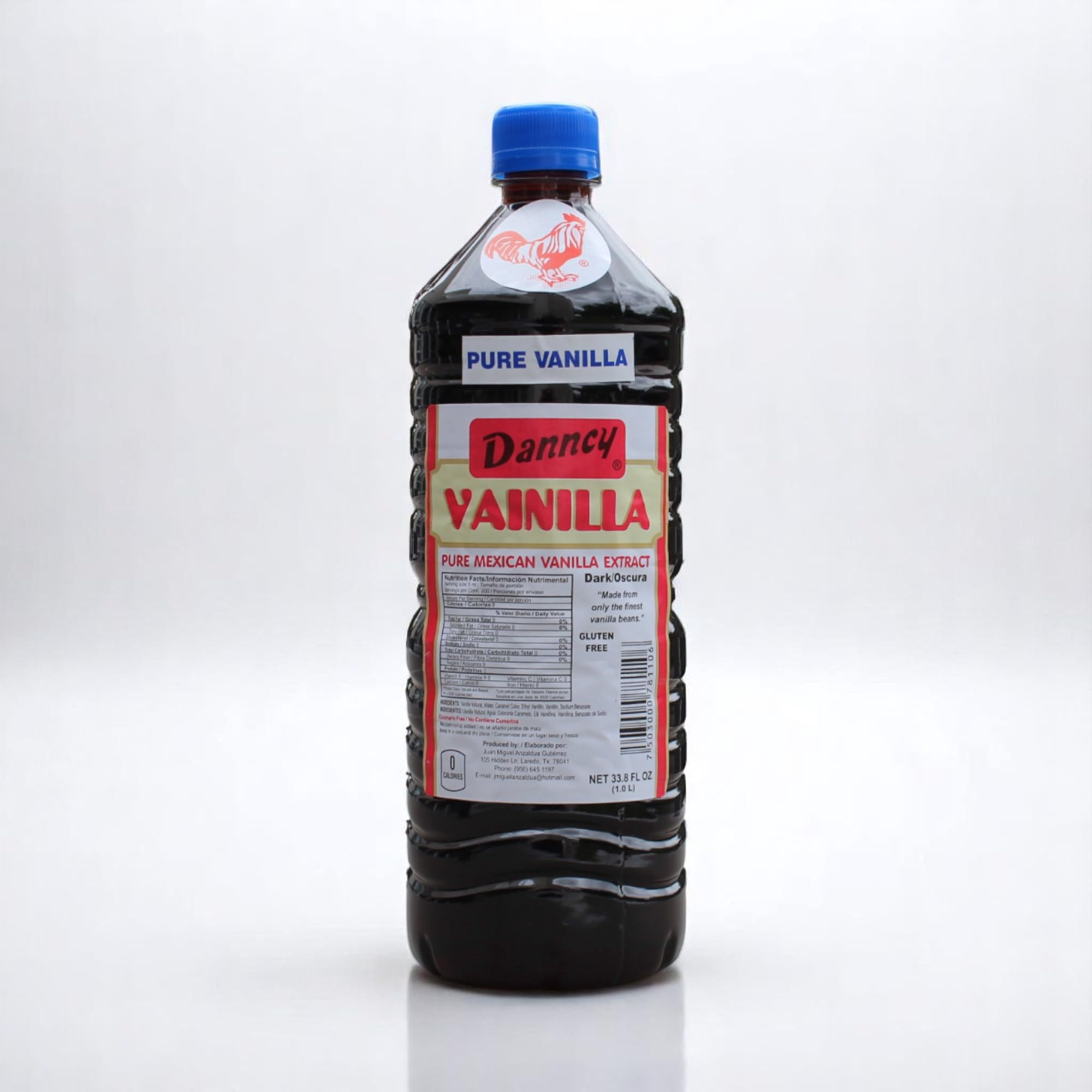 Danncy Vanilla Dark 33.8 BDF32 fl oz (1 L) - Authentic Mexican Vanilla ...
