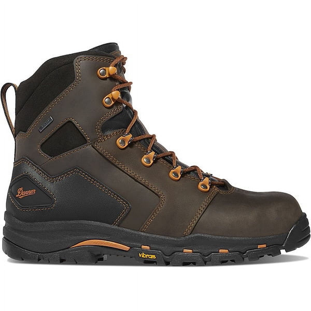 Danner Men's 6" Bull Run Chelsea Wedge Work Boot Steel Toe Brown 10 EE ...