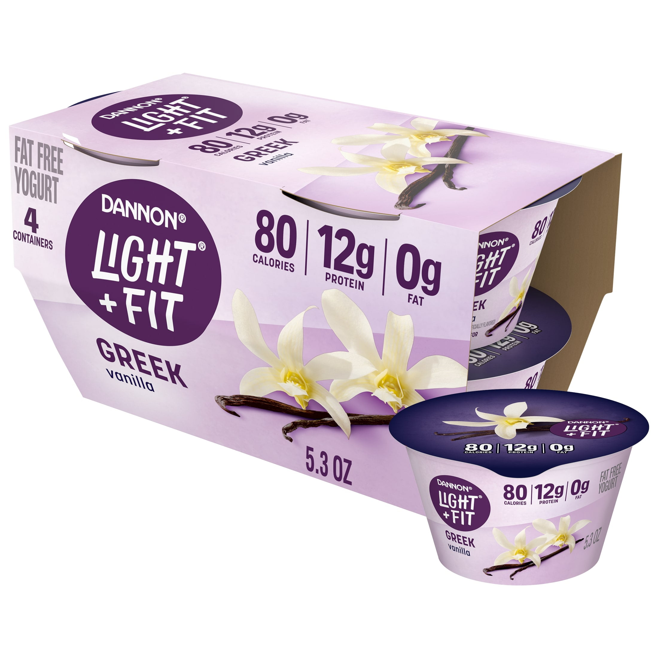 Vanilla Greek Yogurt 4pk - Yogurt tubs for supermarkets - Walmart ...