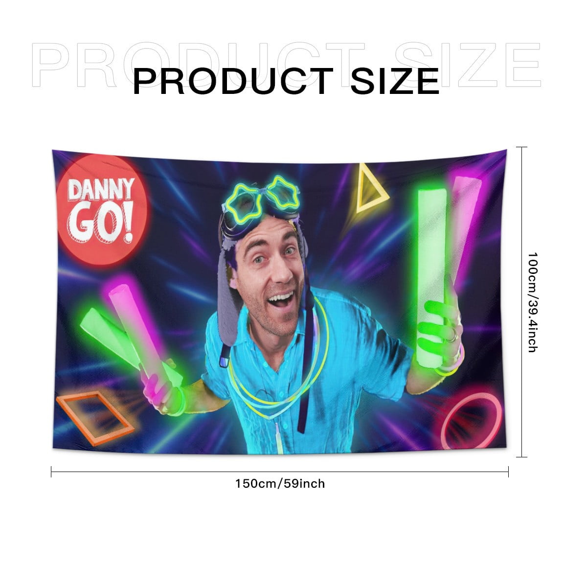 Danny Banner Tapestry Backdrop 5x3ft Party Supplies Wall Decor Birthday ...