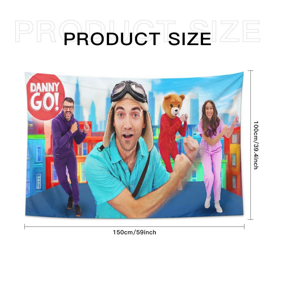 Danny Banner Tapestry Backdrop 5x3ft Party Supplies Wall Decor Birthday ...
