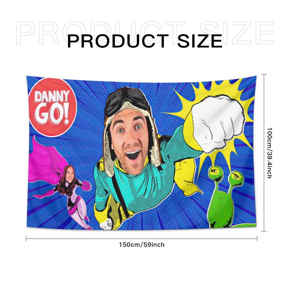 Danny Banner Tapestry Backdrop 5x3ft Party Supplies Wall Decor Birthday ...