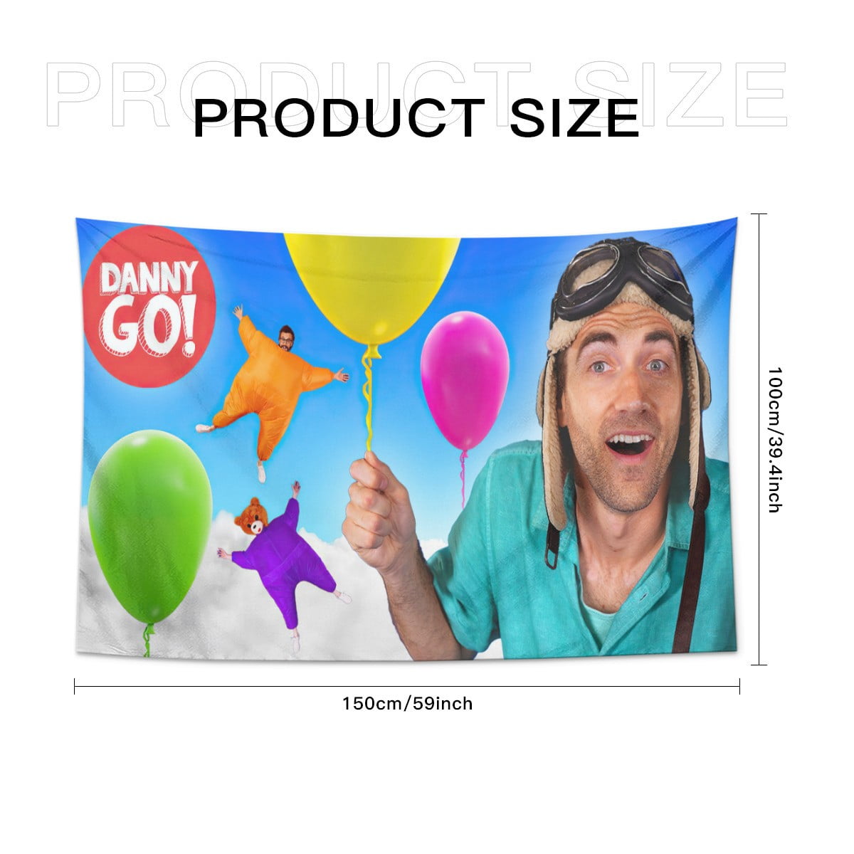 Danny Banner Tapestry Backdrop 5x3ft Party Supplies Wall Decor Birthday ...