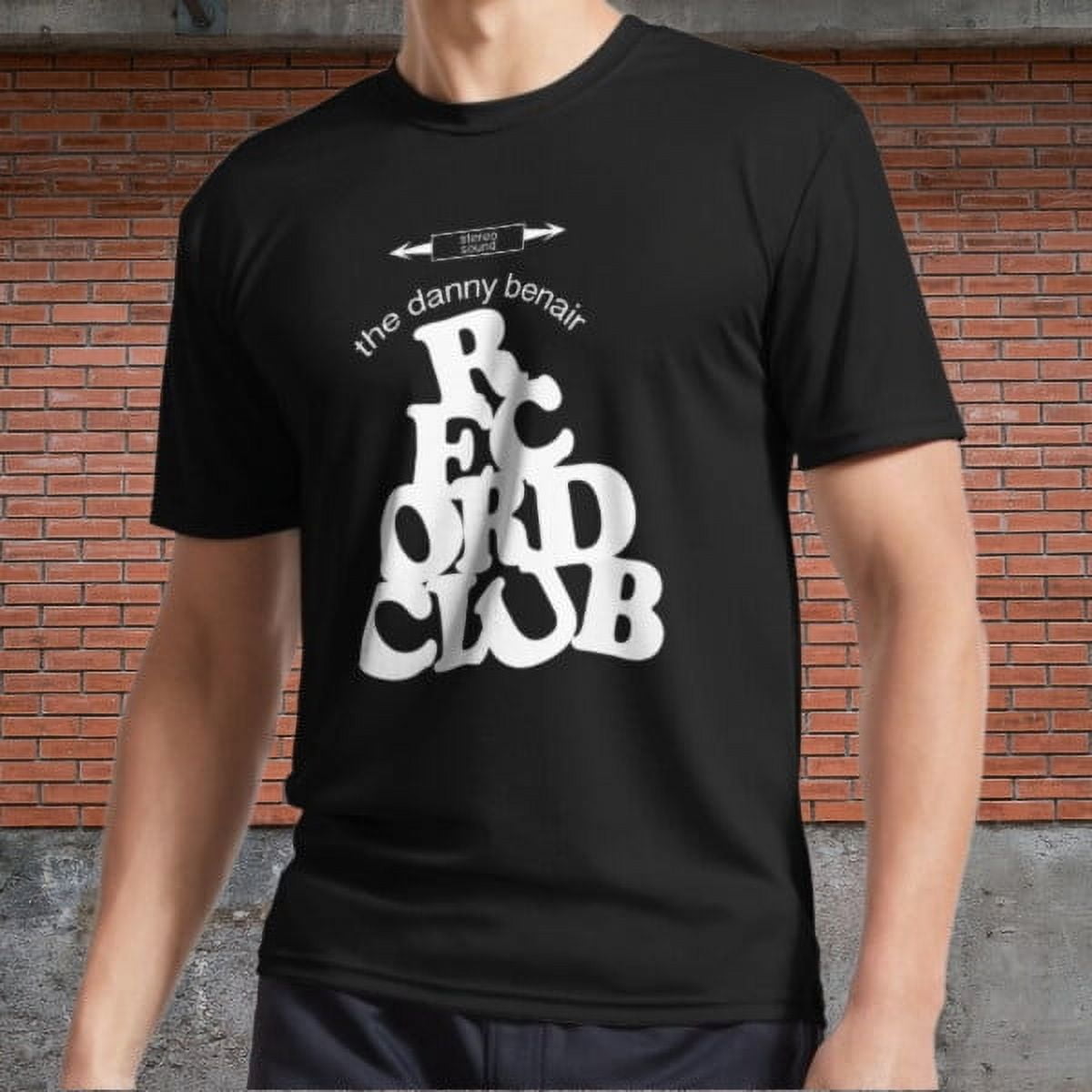 Danny Benair Record Club Logo Goth Logo Men's Black T-Shirt Funny Size ...