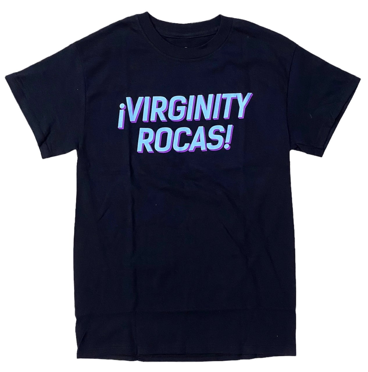 Danny Duncan Men's Virginity Rocks Rocas Graphic Tee T-Shirt (Small ...