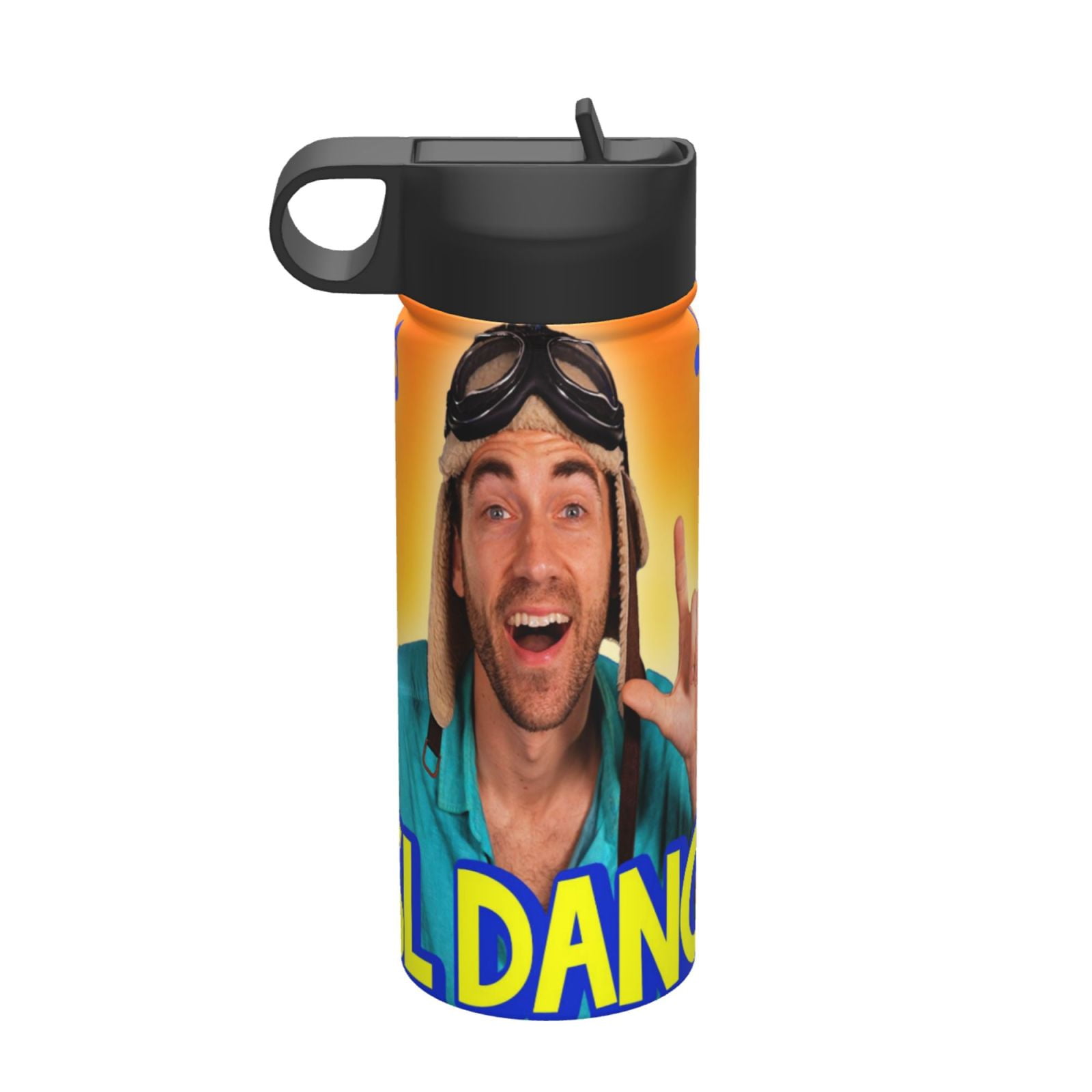 Danny Go Kids Insulated Water Bottle With Straw - 18 Oz Stainless Steel ...