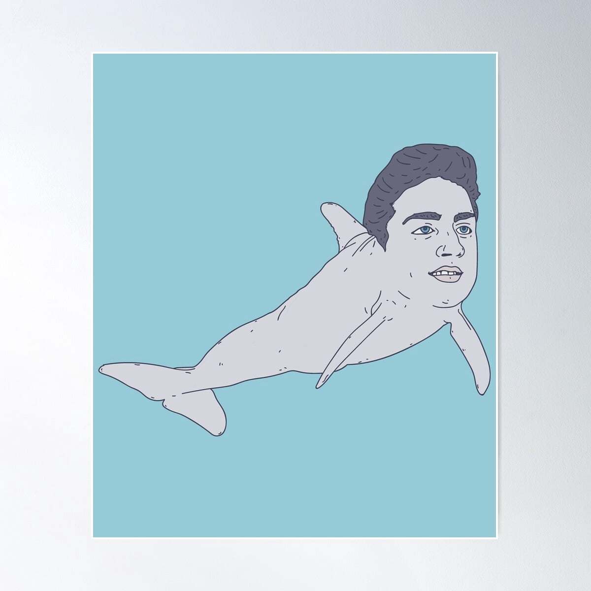 Danny Gonzalez - Dolphin Man - Canny Valley Poster Wall Art, Modern ...