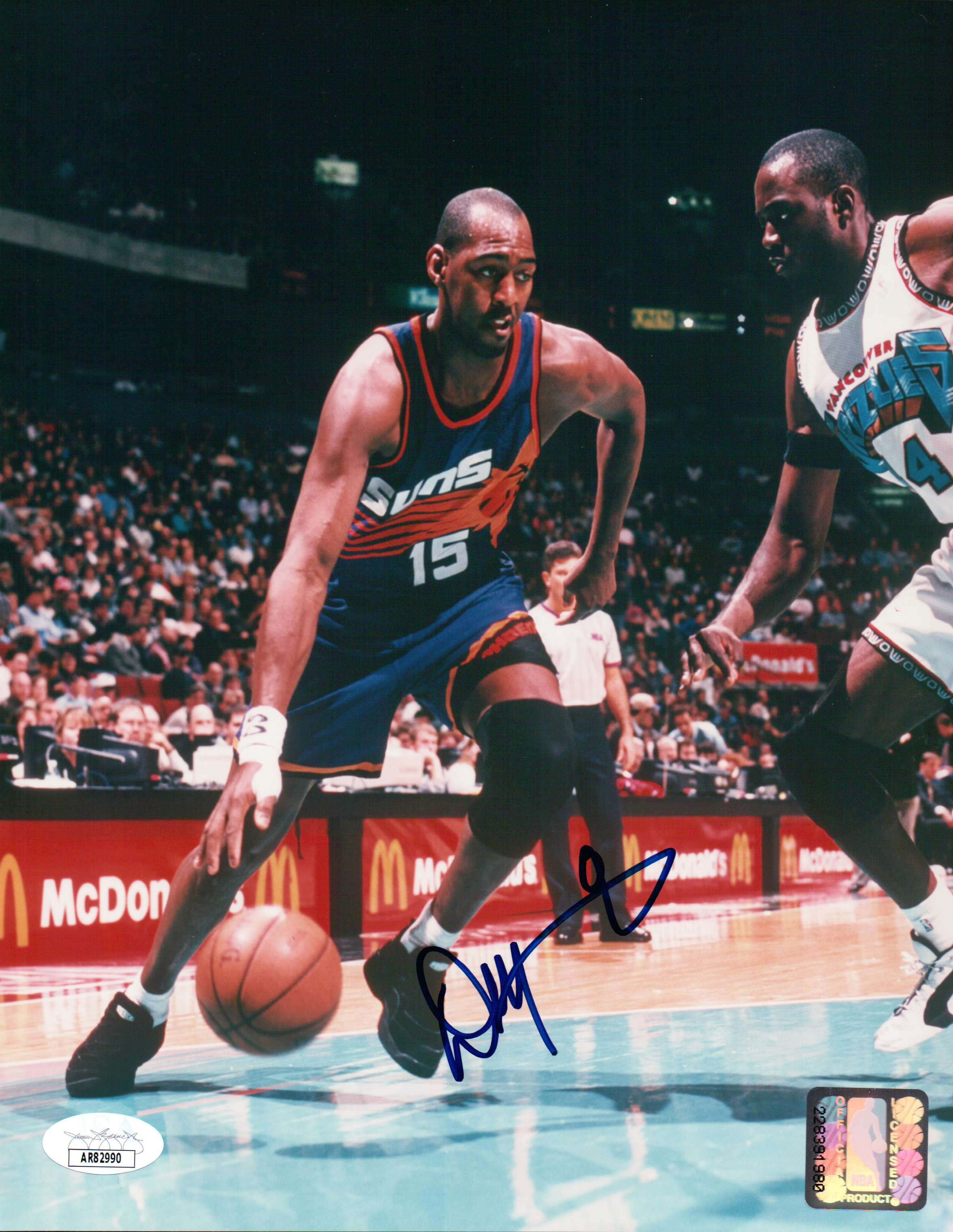 Danny Manning Signed Autographed 8X10 Photo Suns Driving the Lane JSA ...