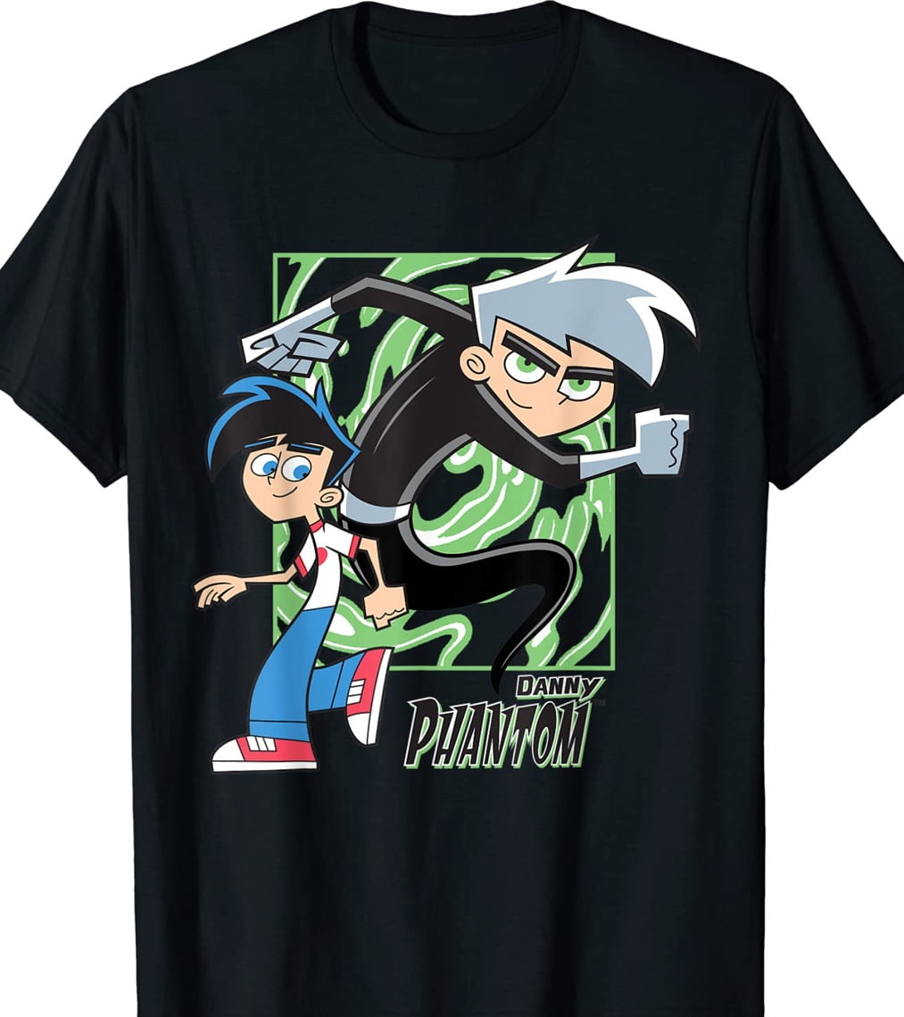 Danny Phantom Cartoon T-shirt Black Cotton Tee All Sizes S to 5XL ...