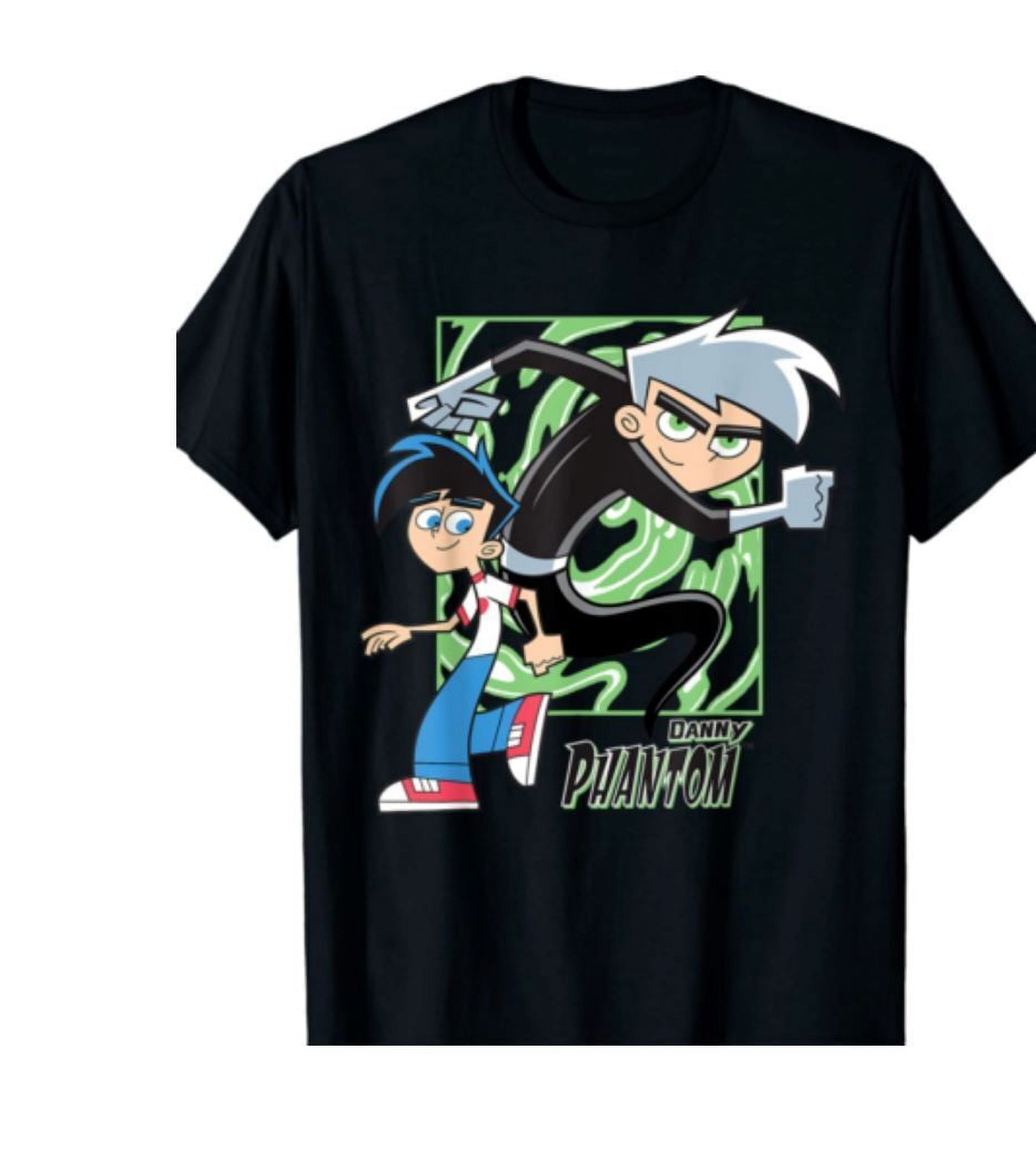 Danny Phantom Cartoon T-shirt Black Cotton Tee All Sizes S to 5XL ...