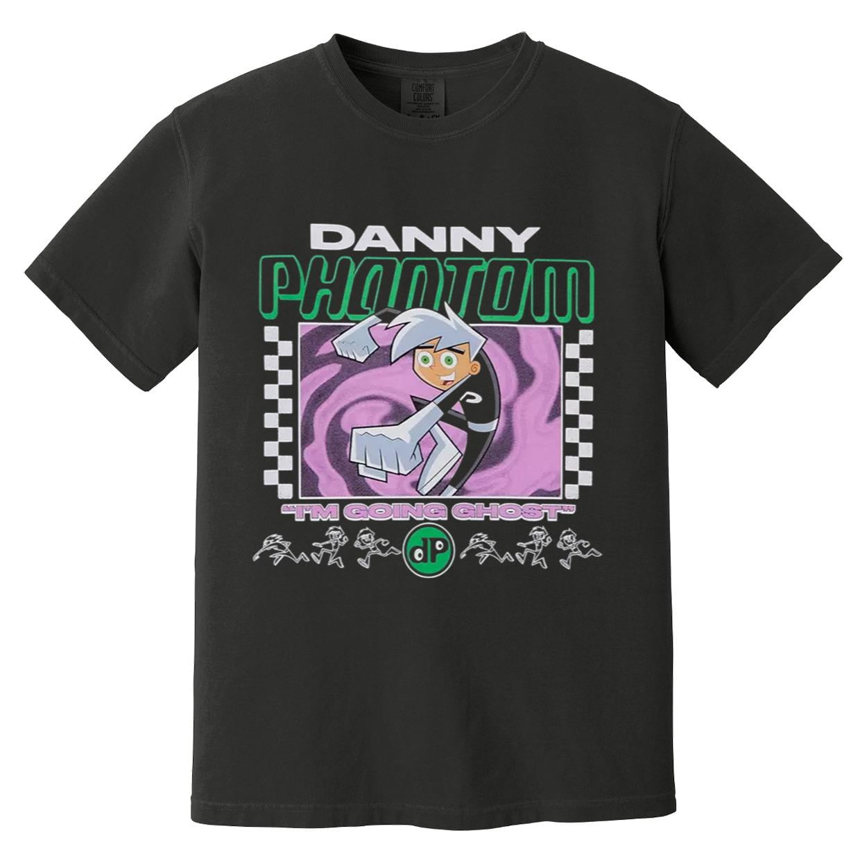 Danny Phantom Comfort Color T-shirt with Retro Art and Checkered ...