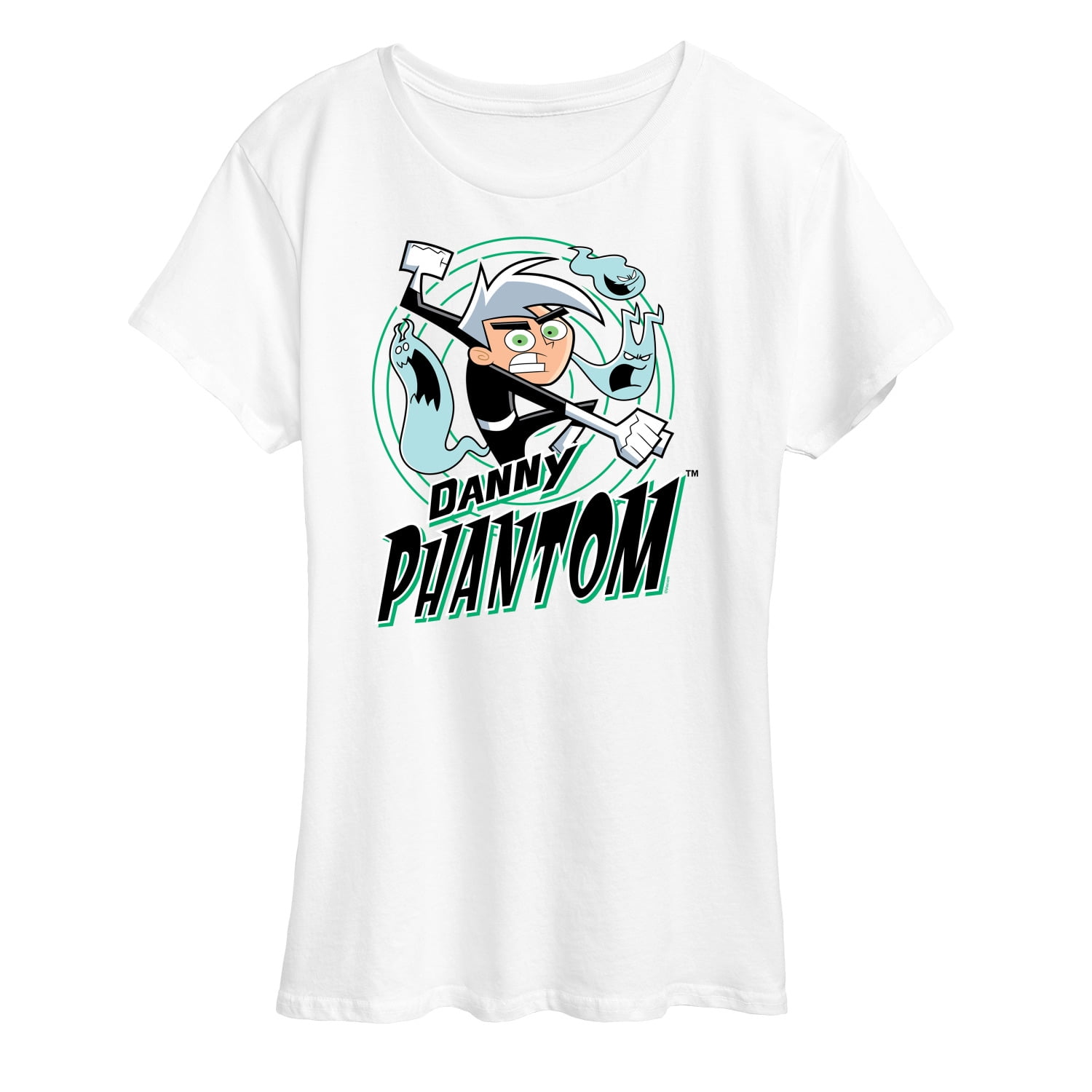 Danny Phantom - Danny Phantom Ghost Logo - Women's Short Sleeve Graphic T-Shirt - Walmart.com
