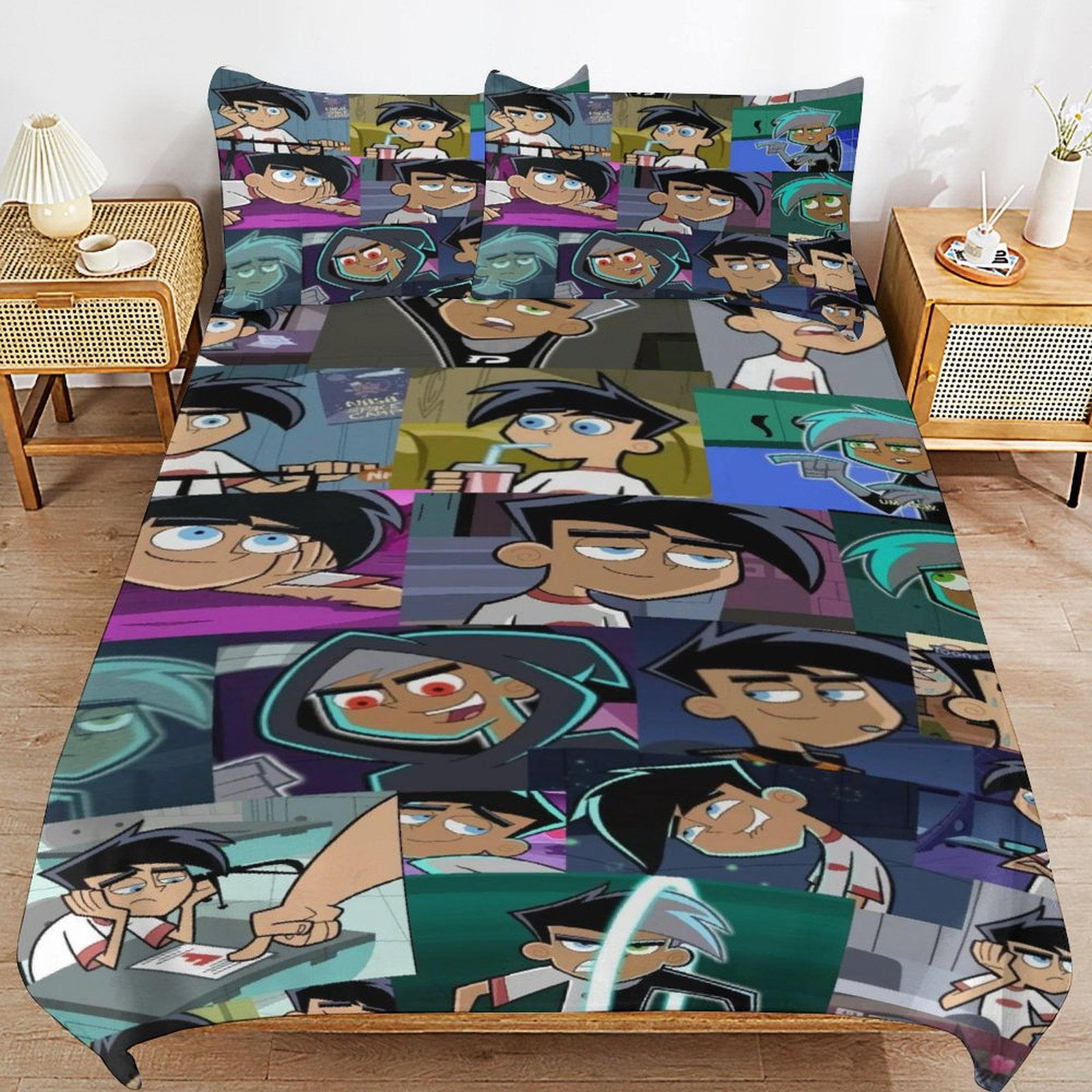 Danny Phantom Duvet Cover Set 3 Pieces, Ultra Soft Comfortable Graphics Printed Comforter Quilt ...