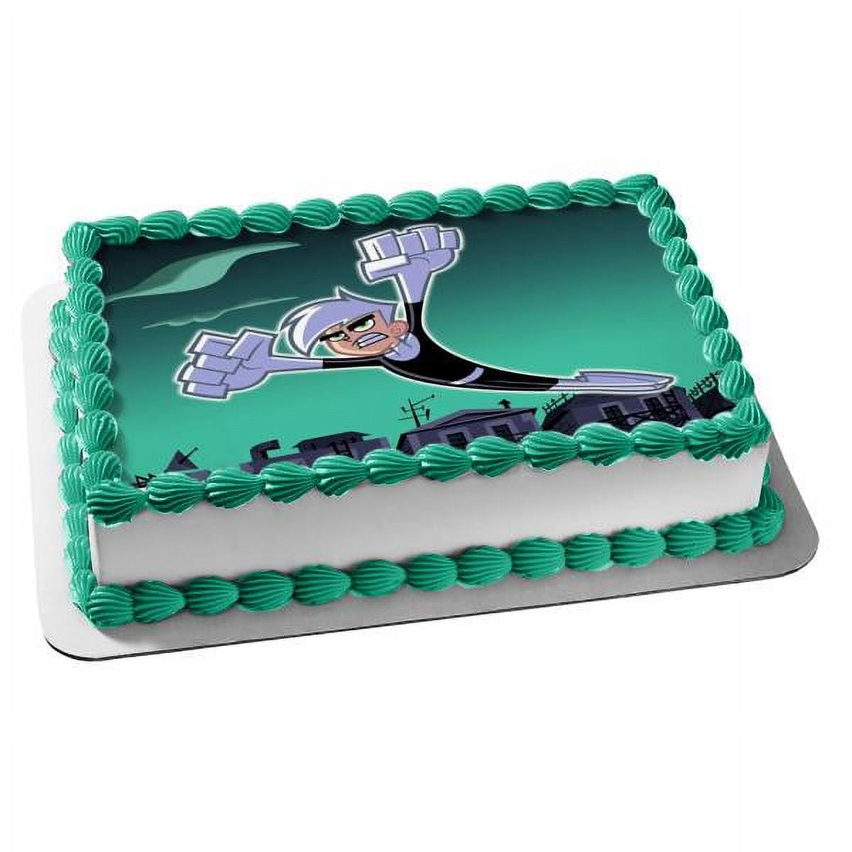 Danny Phantom Ghost Animated TV Show Cartoon Edible Cake Topper Image ...