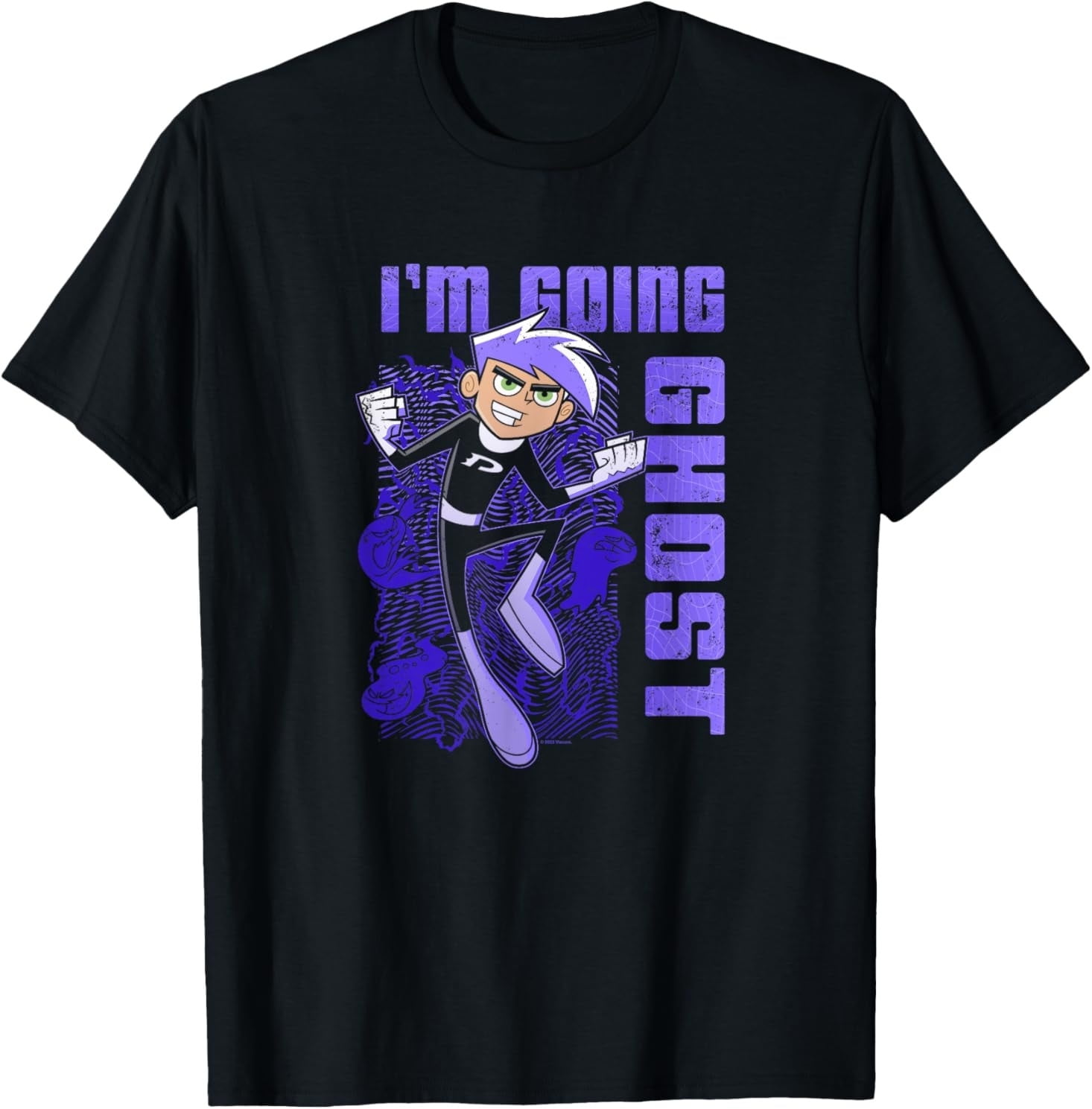 Danny Phantom Ghost Hunter Retro Vintage Superhero Logo T-Shirt ...