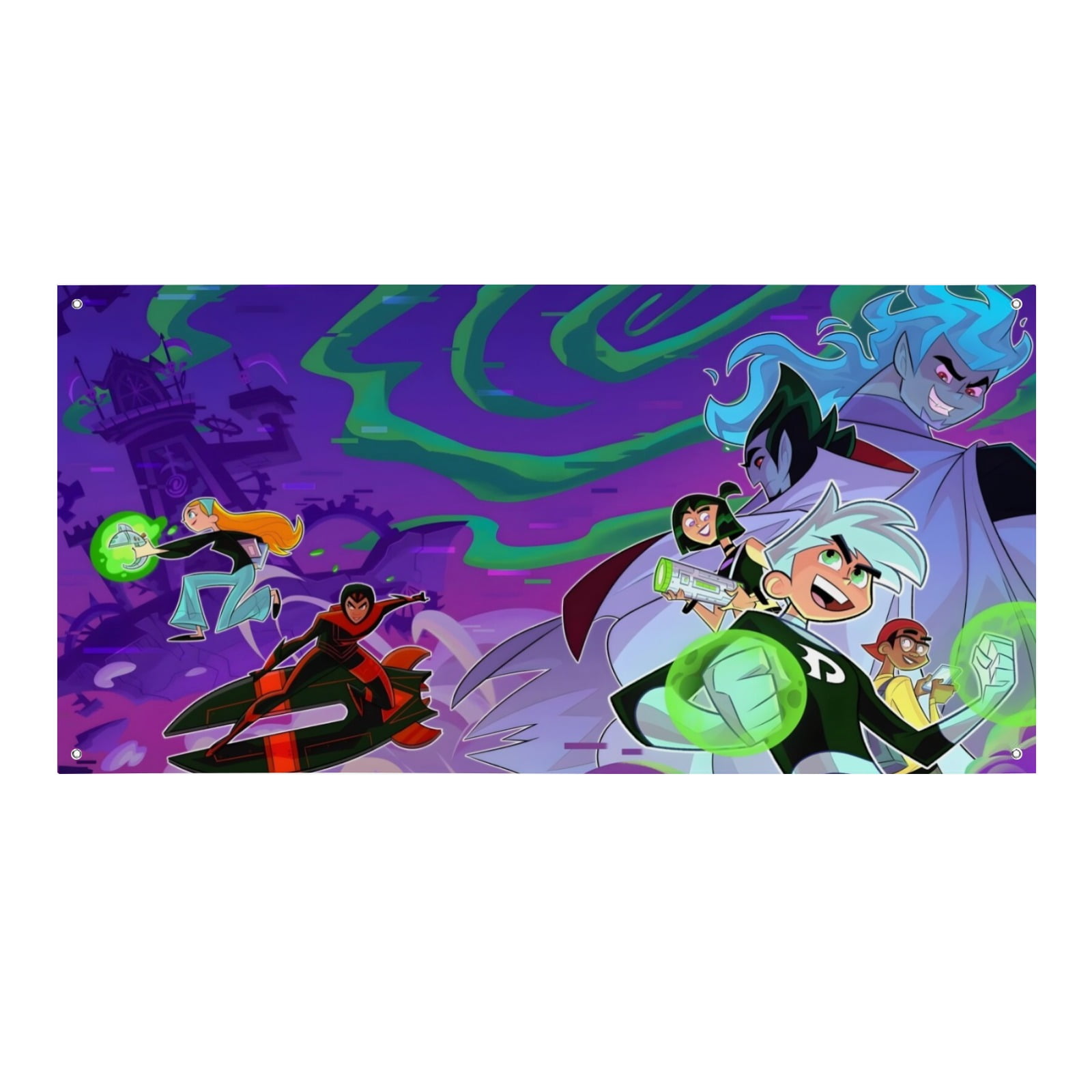Danny Phantom-Theme Backdrops Banner Birthday Party Decor Supplies ...