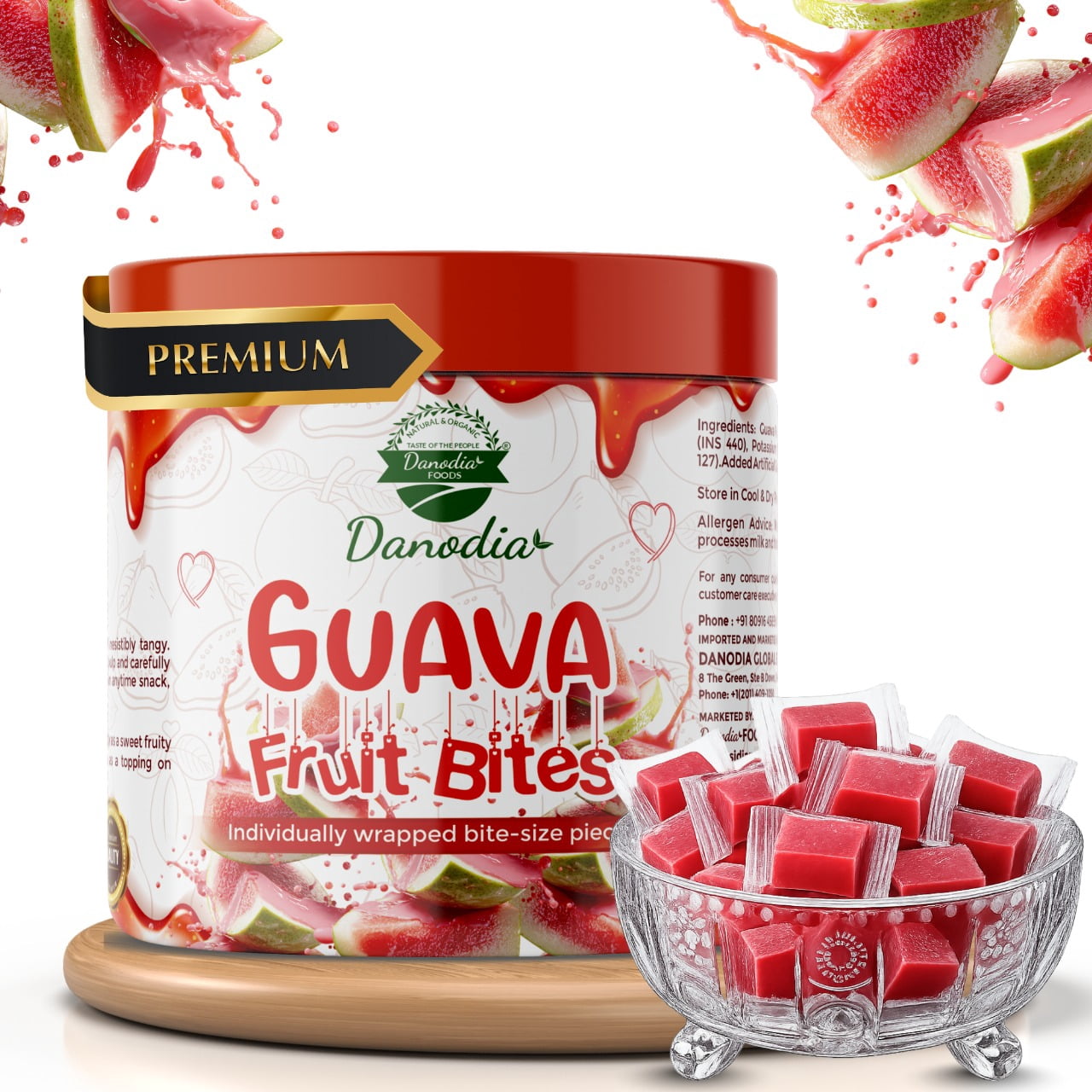 Danodia Foods Guava Fruit Bites 300g (10.5 oz) | Soft Chewy Guava Pulp ...