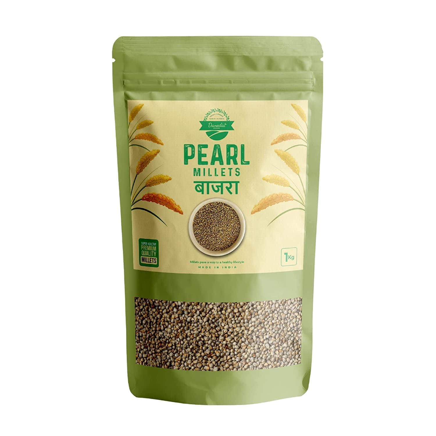 Danodia Foods Organic Pearl Millet (Bajra) Whole Grain 2lbs/950g ...