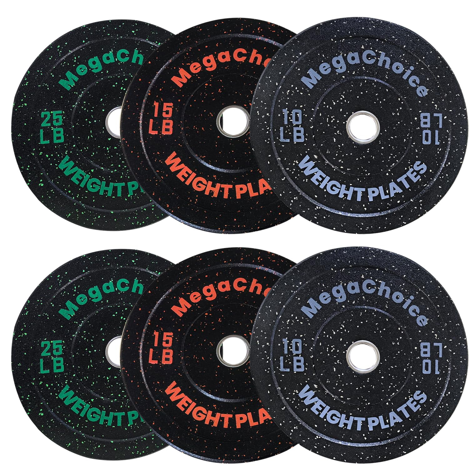 Danolapsi 100 Lb Weight Plates Set,2 inch Rubber Weight Plates (2×10lb ...