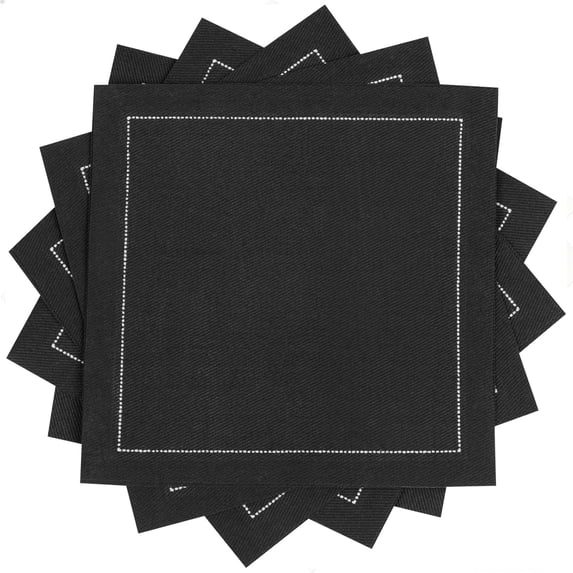 Danolapsi 100 Pack Cotton Cocktail Napkins, 4.5 x 4.5 Inch Reusable ...