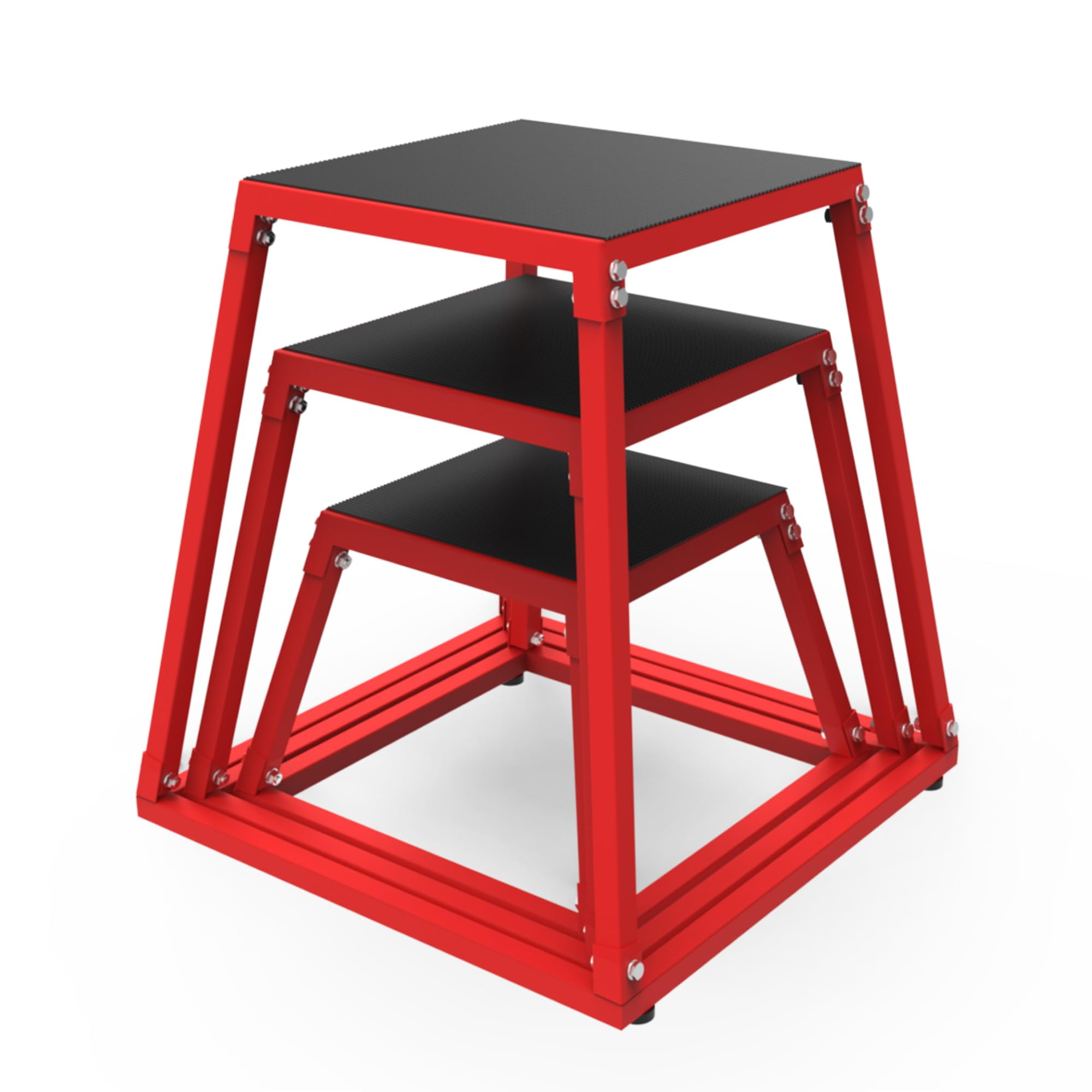 Danolapsi 12 Inch Plyometric Jumping Box, Steel Plyo Box for Exercise ...