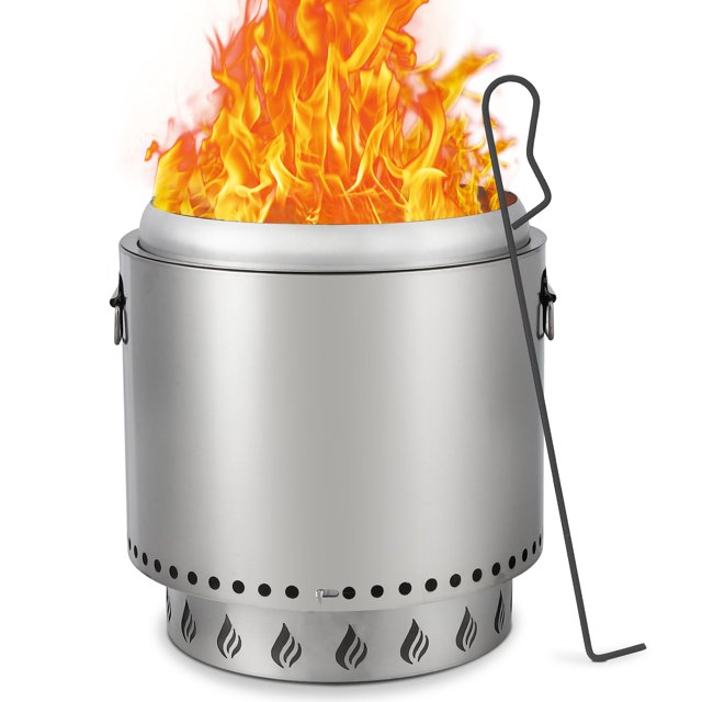 Danolapsi 16.5" LowOutdoor Mini FireStove Portable Smokeless FireWith ...