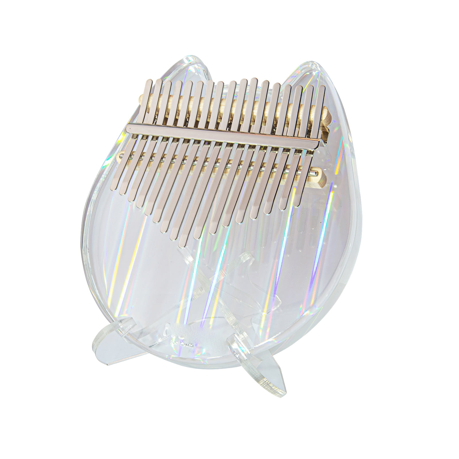 Danolapsi 17 Key Acrylic Kalimba Clear Thumb Piano Transparent kitten ...