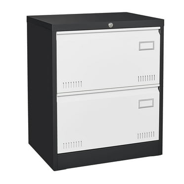 Alera 2 Drawers Vertical Lockable Filing Cabinet, Walnut - Walmart.com