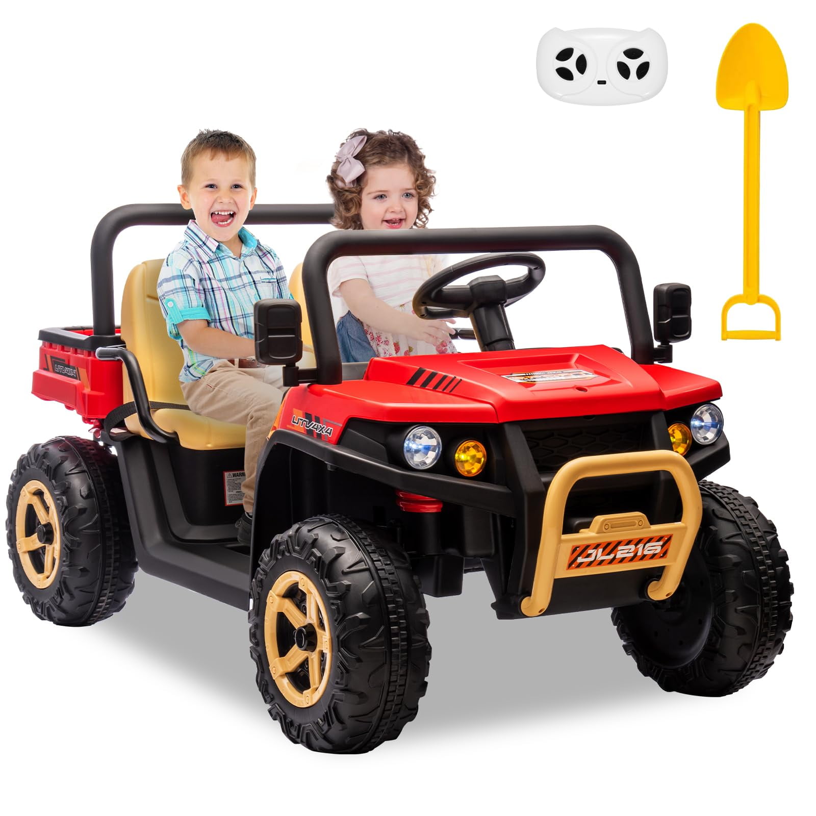 Danolapsi 2 Seater Ride On UTV for Kids,Electric Car for Boys Girls,24v ...