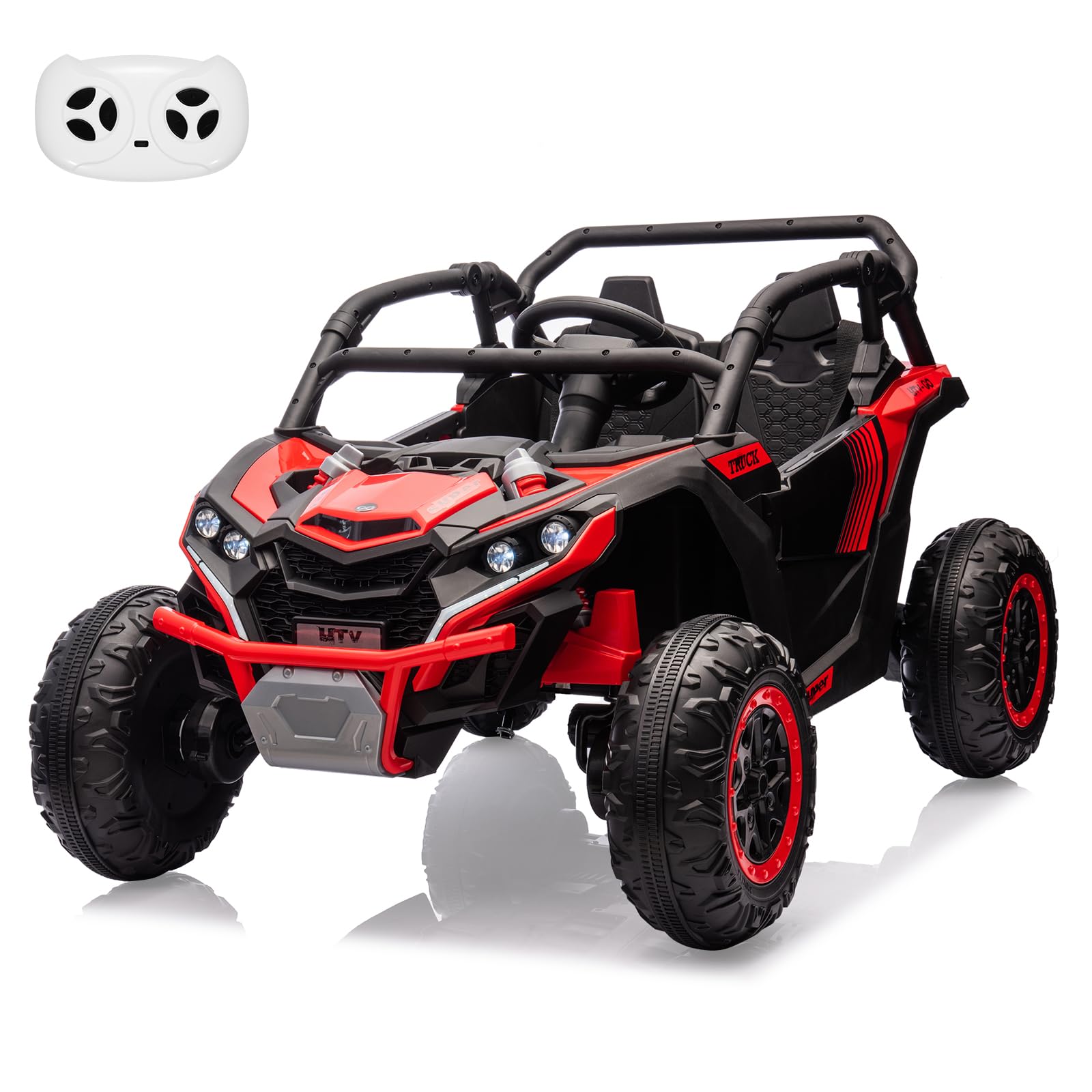 Danolapsi 24V Ride On Utv for Kids,2 Seater 4WD Off-Road Utv Toy with ...