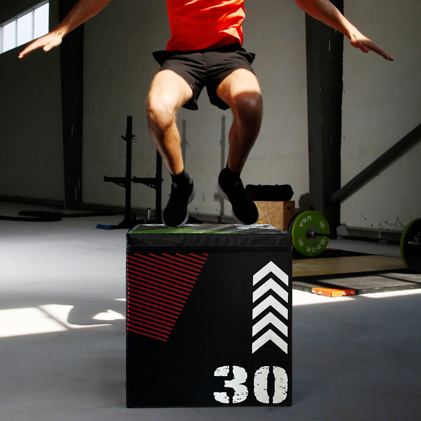 Danolapsi 3 in 1 Plyo Jump Box, Soft Jumping Box for Excerise Training,High-Density Foam and ...