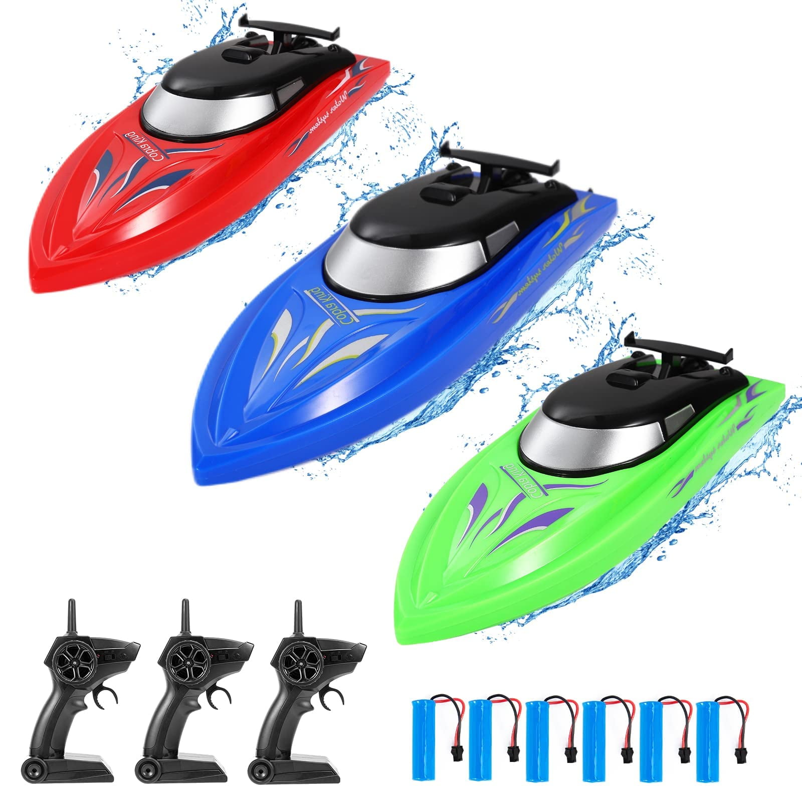 Danolapsi 3 Pack RC Boat Remote Control Boats for Pools and Lakes for ...