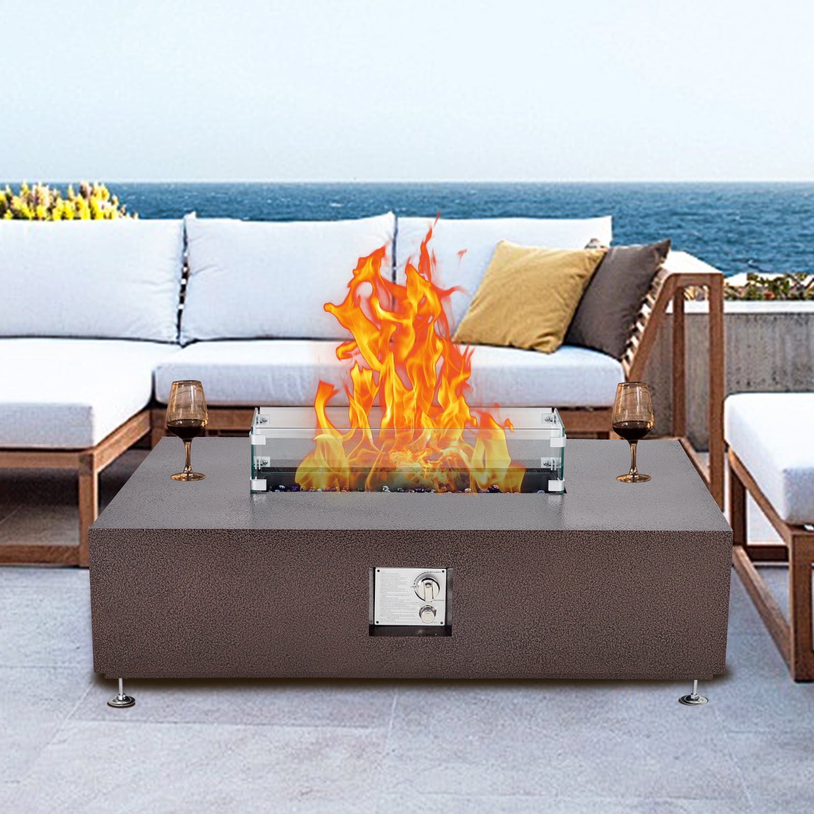 Danolapsi Fire Pits for Restaurant Outdoor Dining Ambiance - Walmart ...