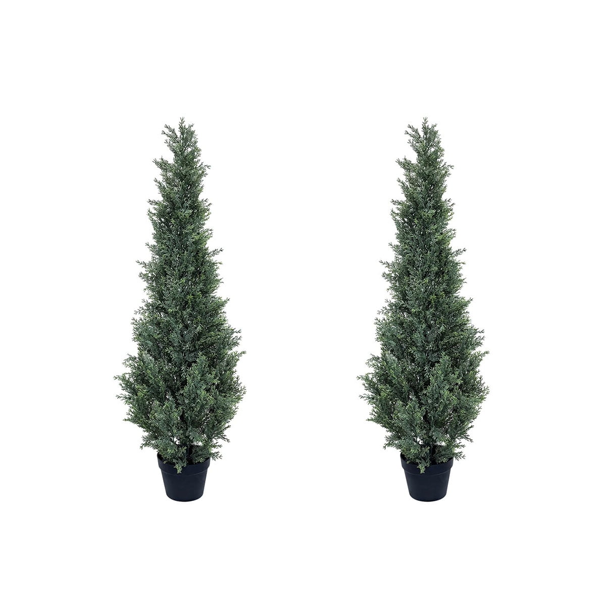 Danolapsi 3FT Artificial Cedar Topiary Trees for Outdoors, Potted Fake ...