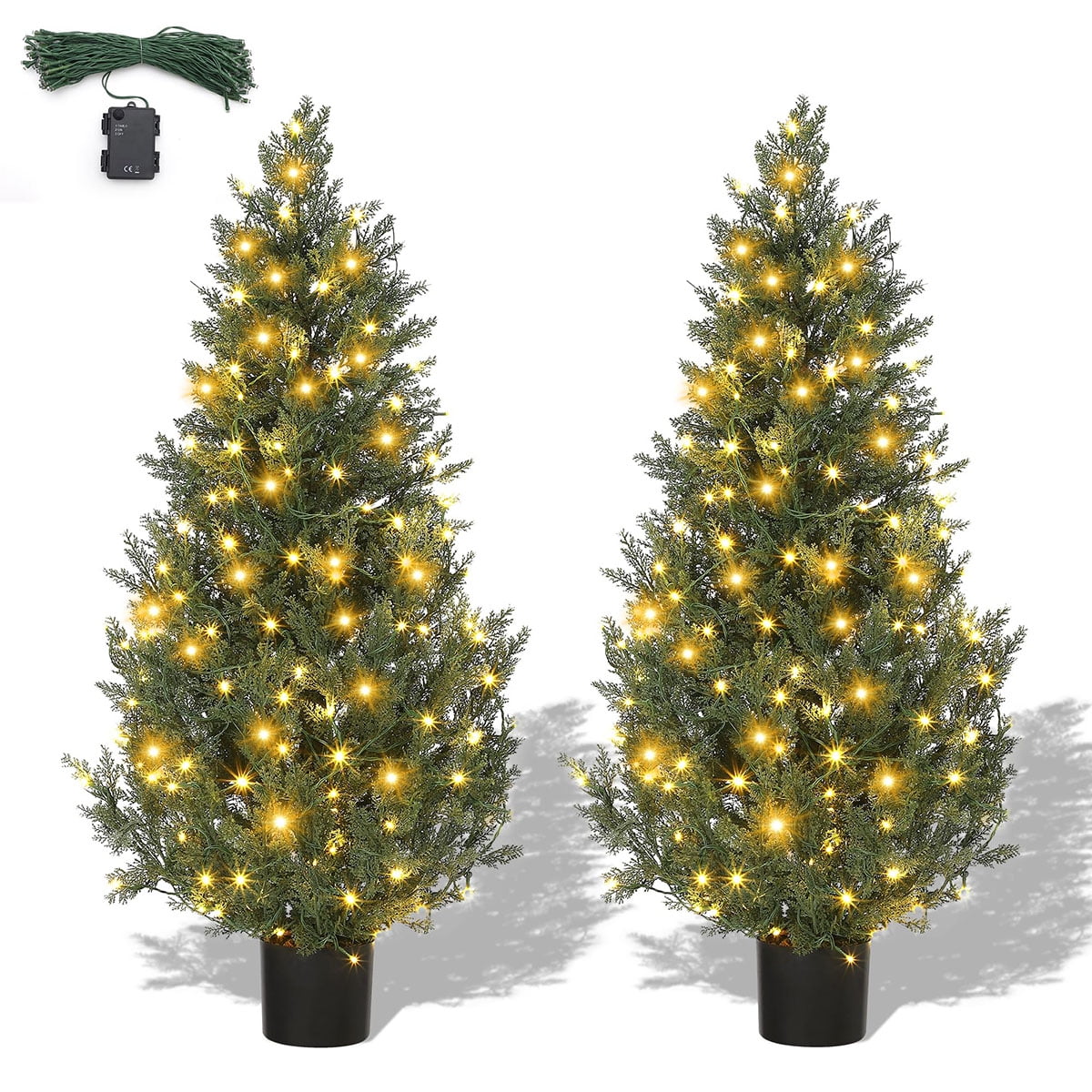 Danolapsi 3Ft Artificial Topiary Trees ,Outdoor Artificial Cedar Tree ...